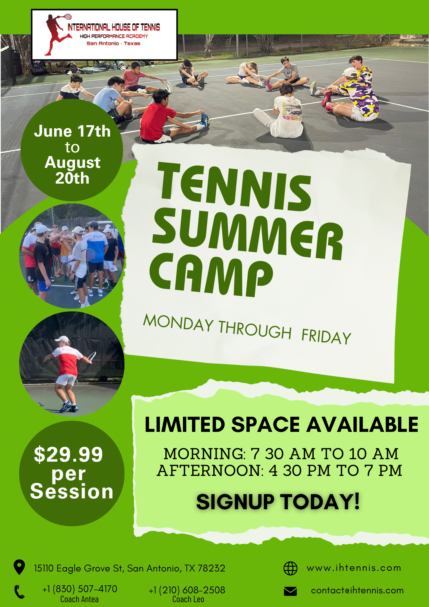 SUMMER CAMP - International House of Tennis